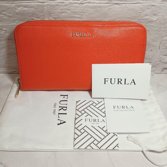 Furla | Bags | Furla Orange Wallet | Poshmark